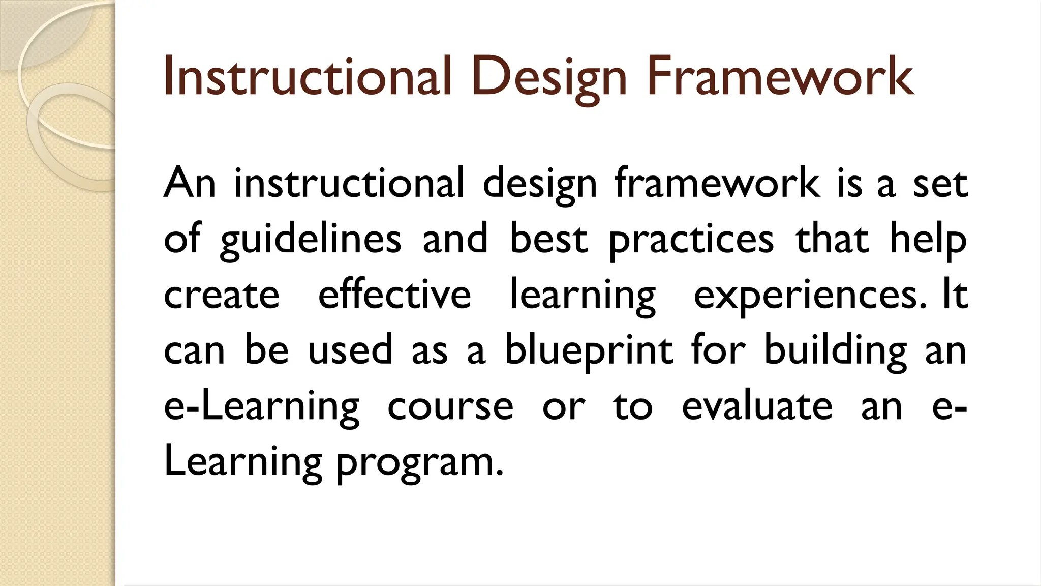 Instructional Design Framework.ppt gfdgfgdrg x | PPTX