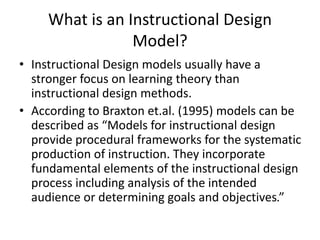 Instructional design – introduction [2018 update] | PDF