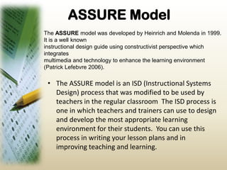Instructional design model.wk.5.wiki.assure | PPTX | Educational ...