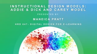 Instructional Design Models Presentation | PPT