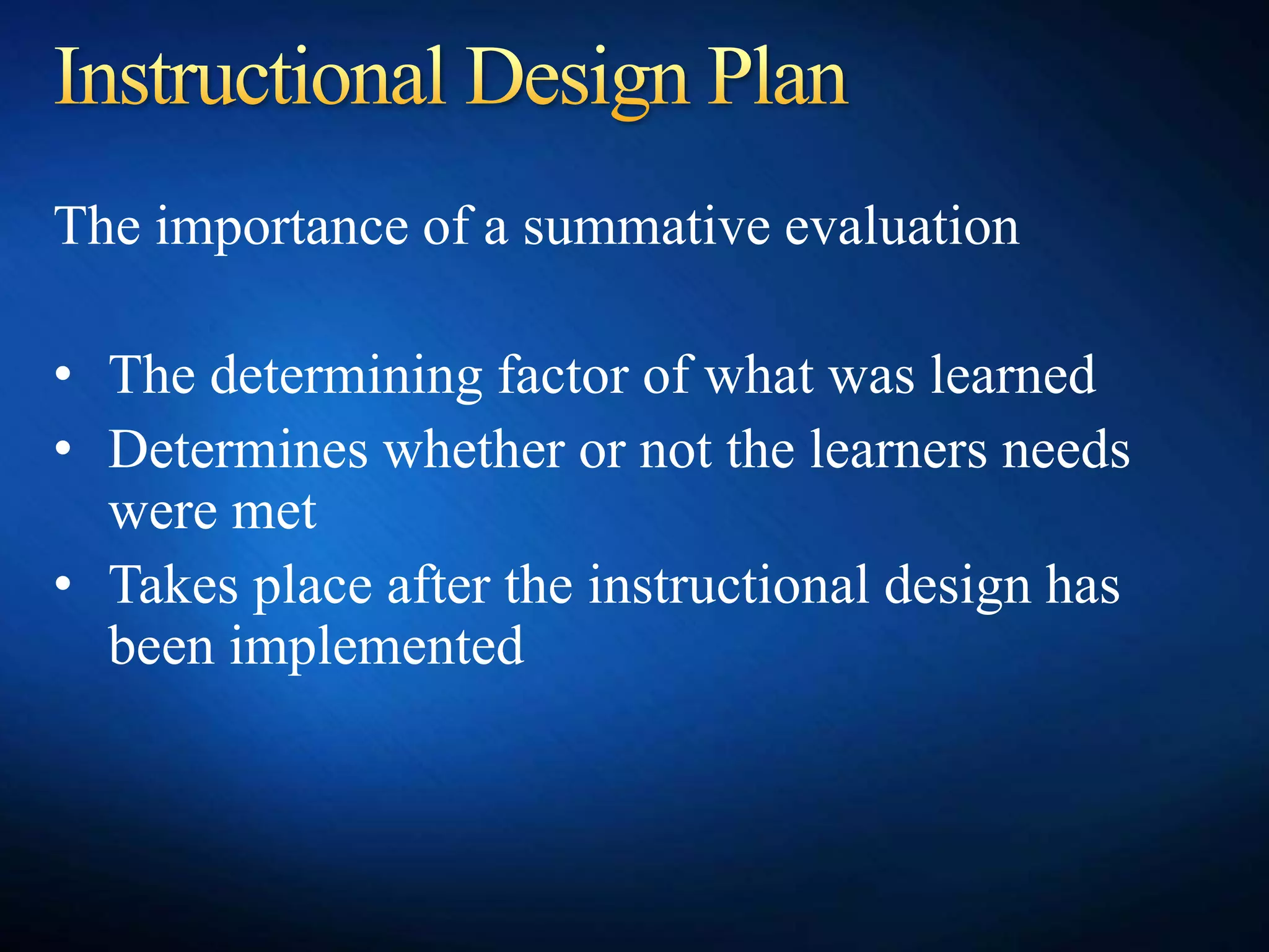 Instructional Design Plan PowerPoint | PPT