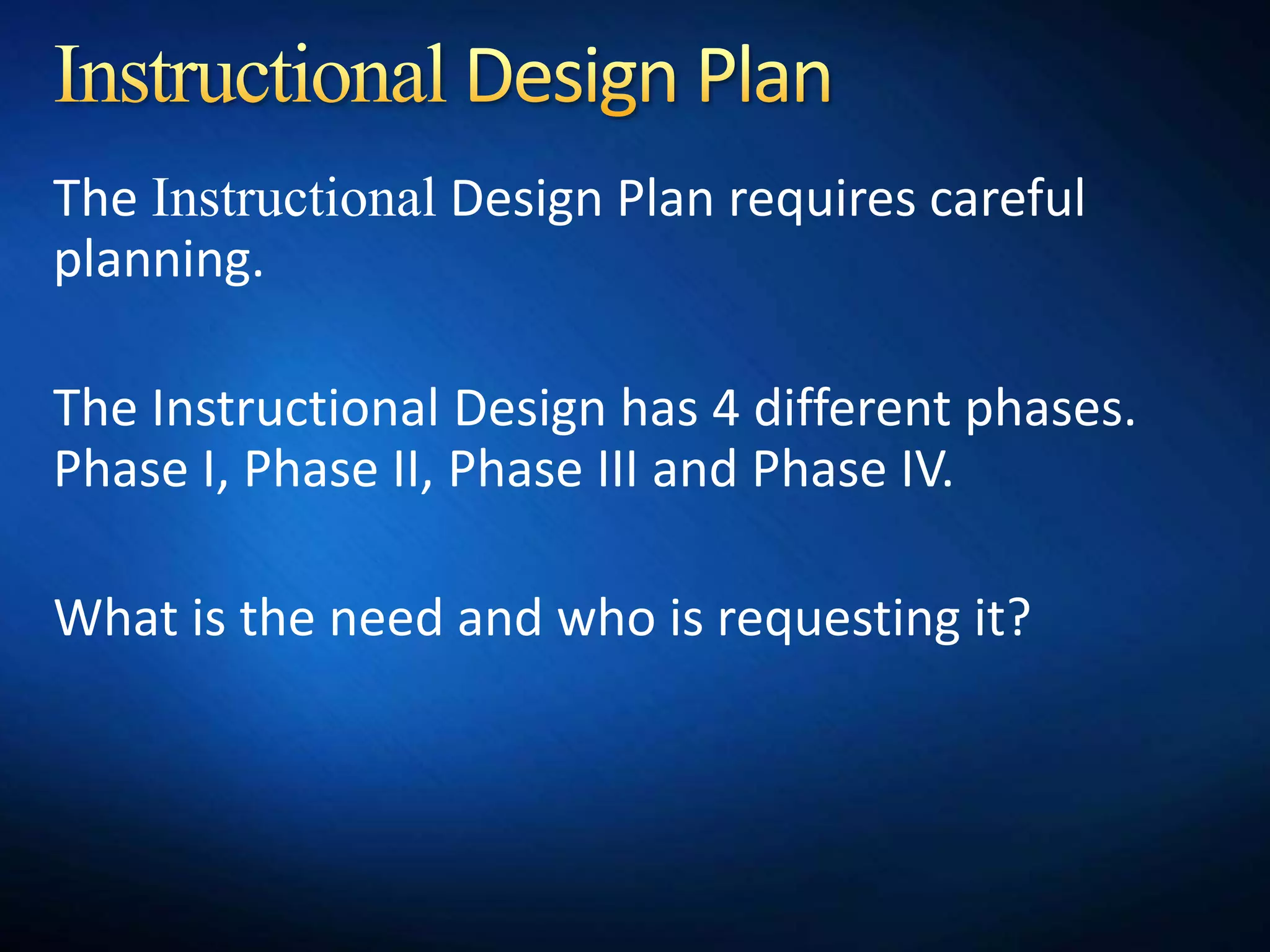 Instructional Design Plan PowerPoint | PPT