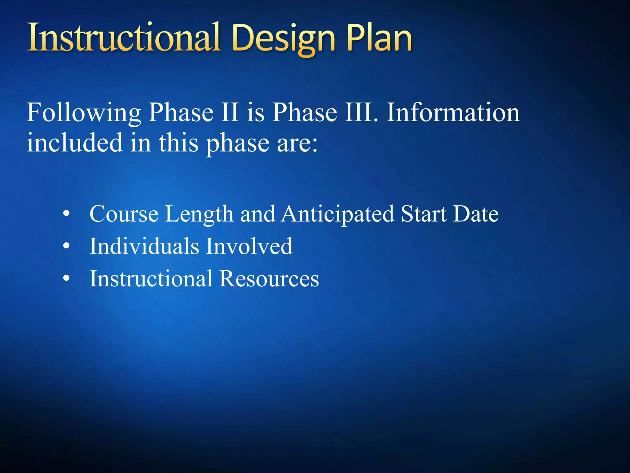 Instructional Design Plan PowerPoint | PPT