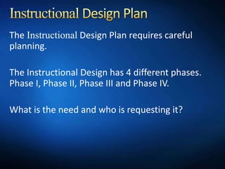 Instructional Design Plan PowerPoint | PPT