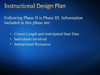 Instructional Design Plan PowerPoint | PPT