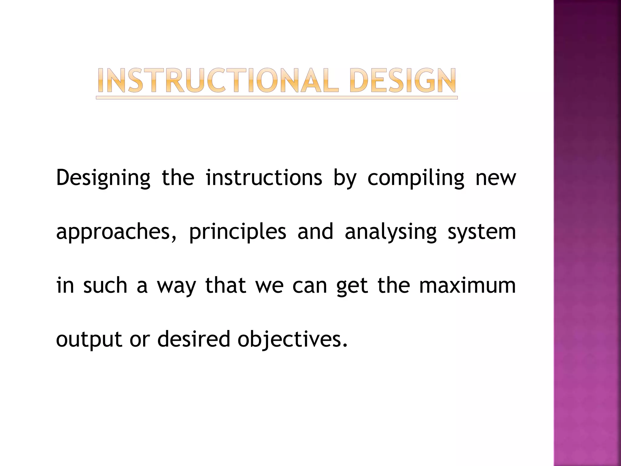 Instructional design ppt | PPTX