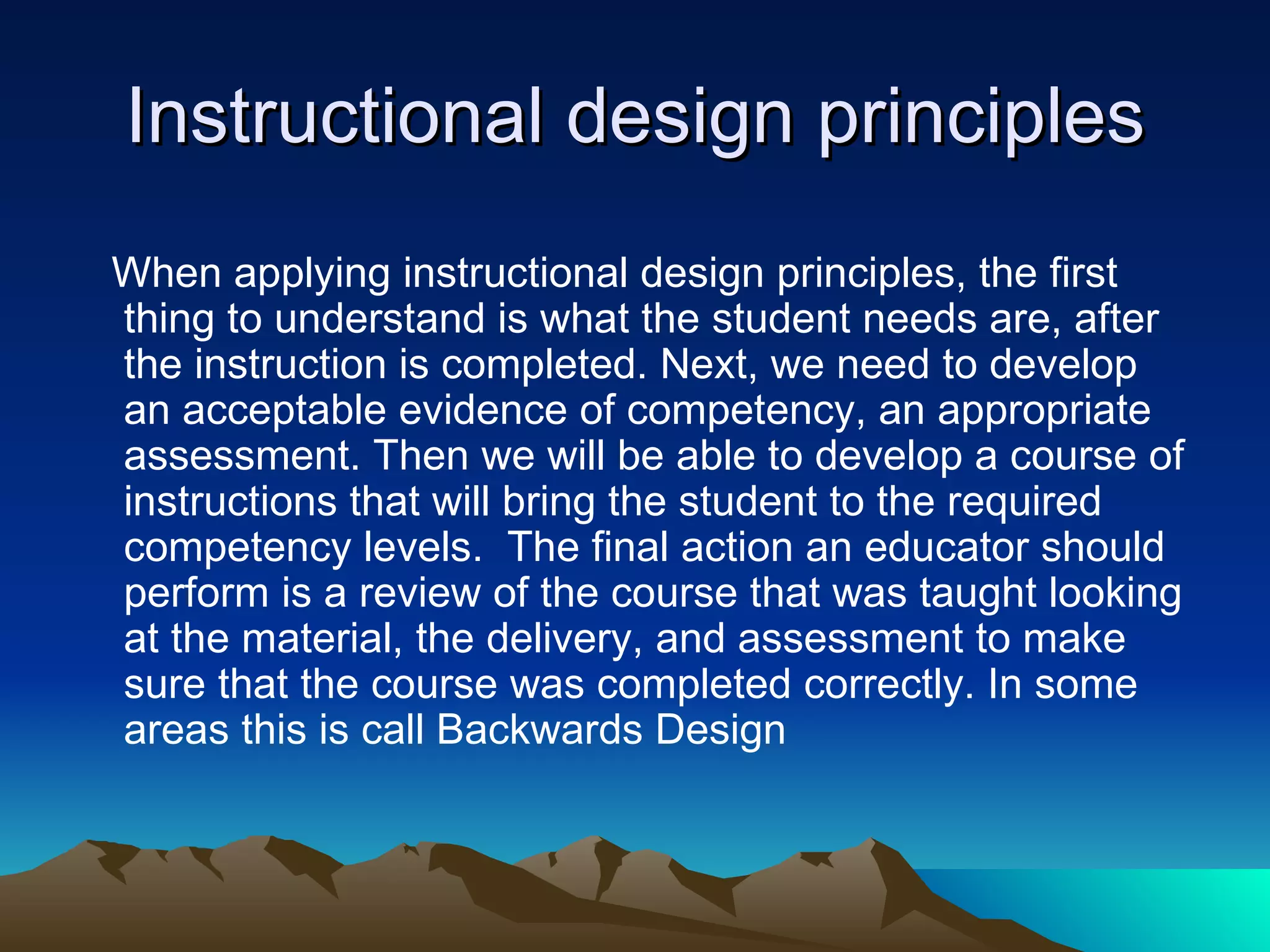 Instructional design principle | PPT