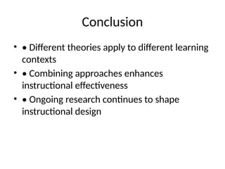 Instructional_Design_Theories behaviorism | PPT