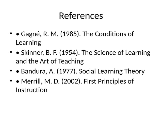 Instructional_Design_Theories behaviorism | PPTX