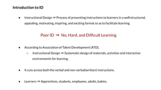 Instructional Design (ID) Training Guide | PDF | Educational Assessment ...