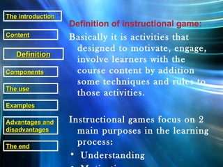 Instructional Game | PPT