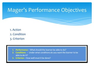 Instructional goals and objectives | PPTX | Educational Assessment ...
