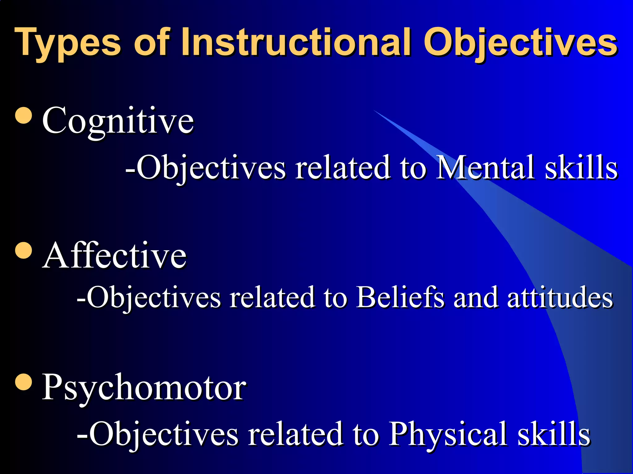 Instructional goals and objectives | PPT