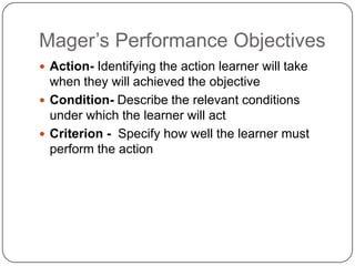 Instructional goals & objectives_BTO | PPTX