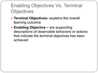 Instructional goals & objectives_BTO | PPTX