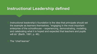 Instructional Leadership review | PPTX