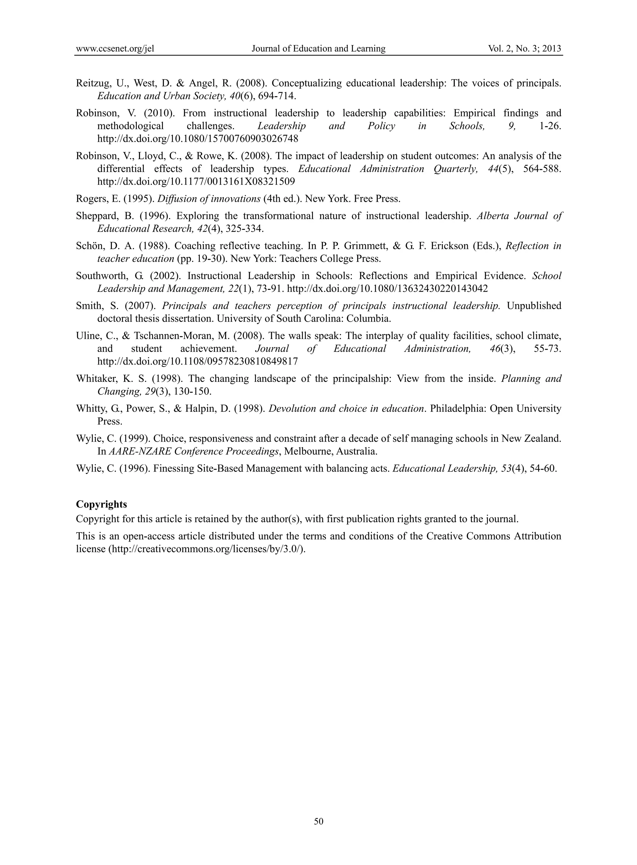 Instructional leadership | PDF