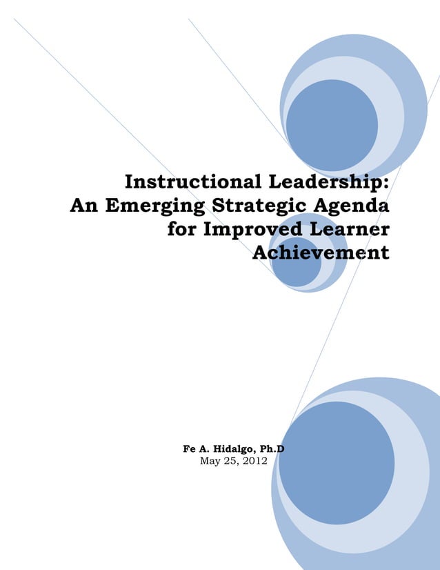 Instructional leadership 05.26.12 | Professional School | Postgraduate ...
