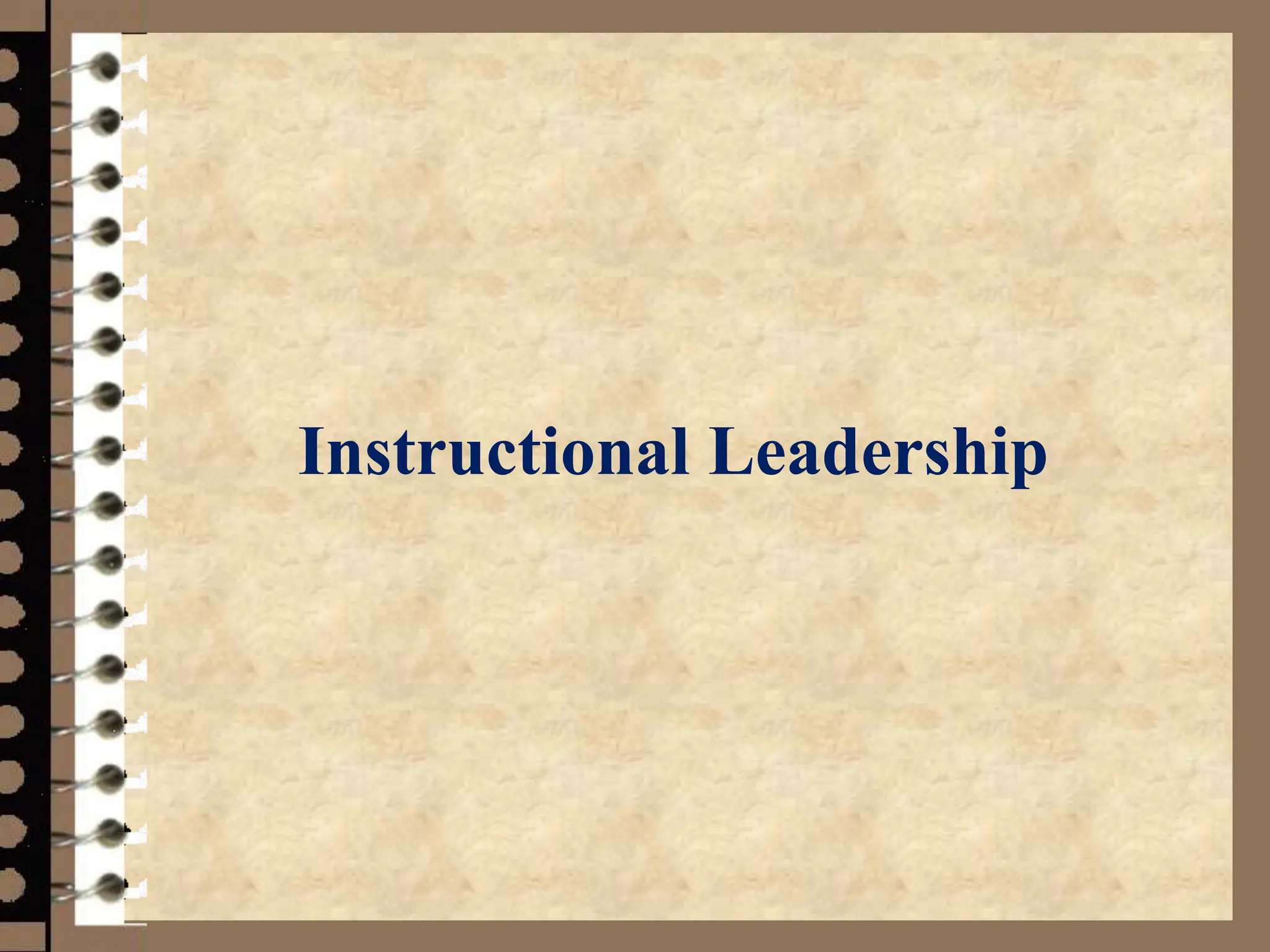 Instructional Leadership (1).ppt based on school leadership | PPT
