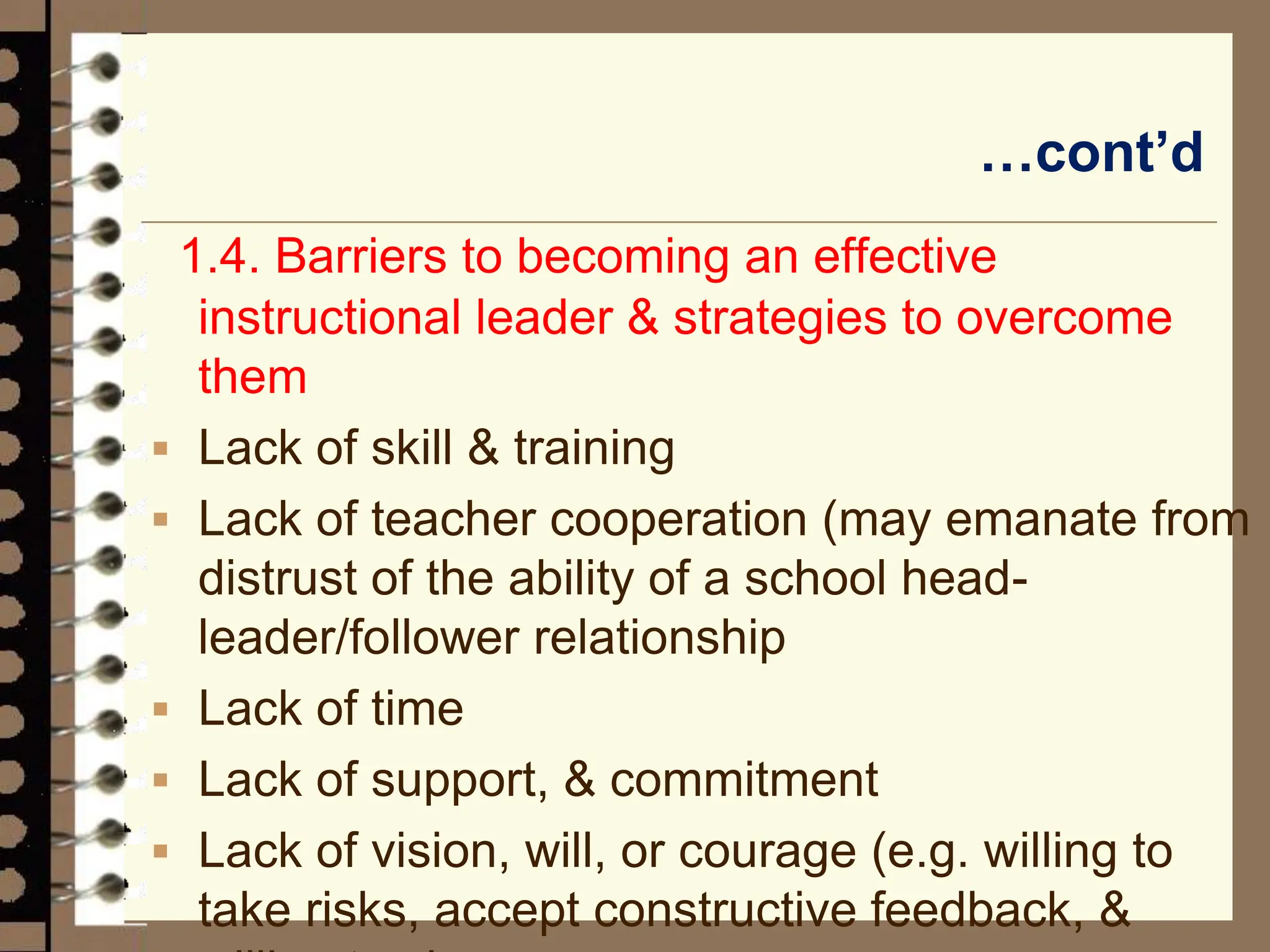 Instructional Leadership (1).ppt based on school leadership | PPT