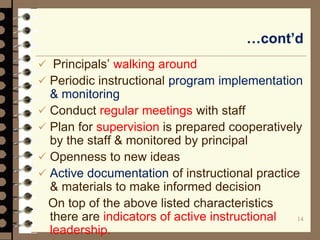 Instructional Leadership (1).ppt based on school leadership | PPT