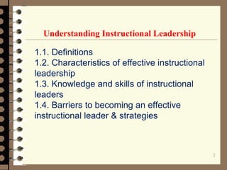 Instructional Leadership (1).ppt based on school leadership | PPT