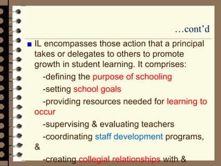 Instructional Leadership (1).ppt based on school leadership | PPT