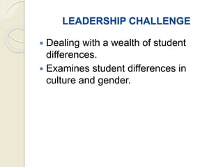 Instructional leadership (chapter 2 student diversity) | PPT