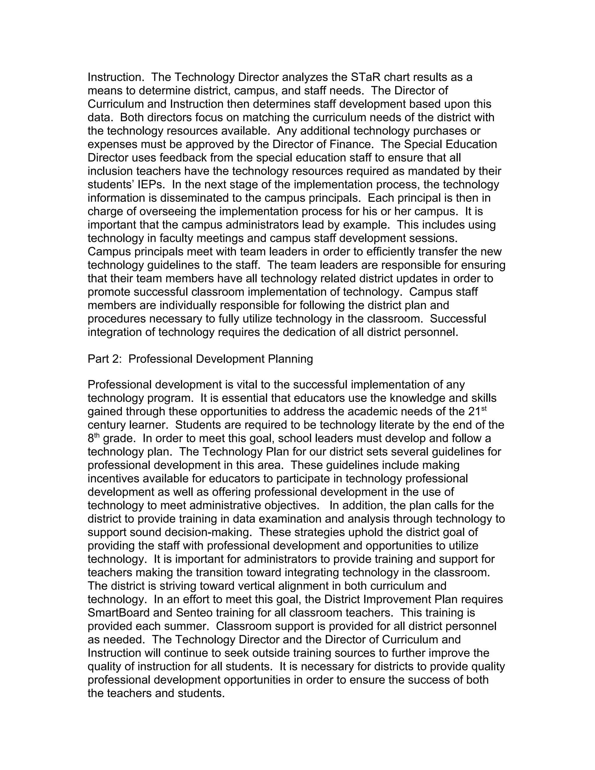 Instructional Leadership Week 4 Action Plan | DOC