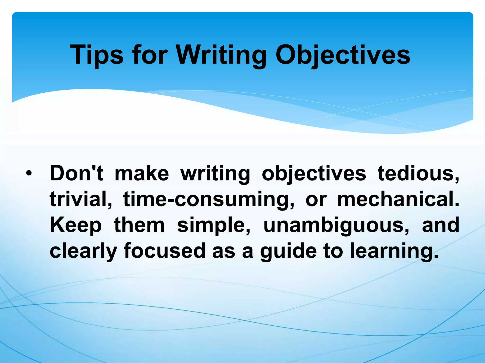 Instructional learning objectives | PPTX | Educational Assessment | Education