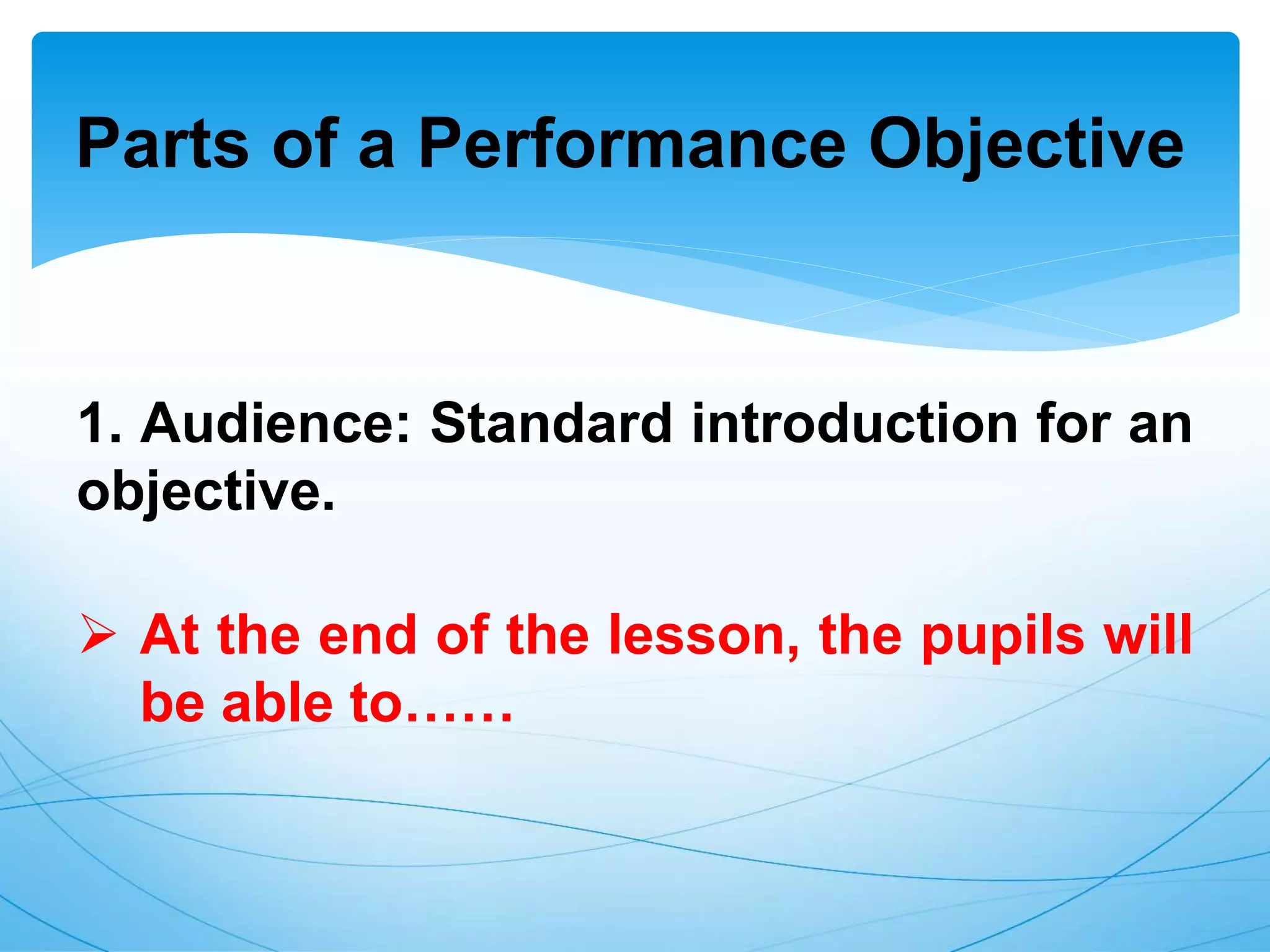Instructional learning objectives | PPTX | Educational Assessment | Education