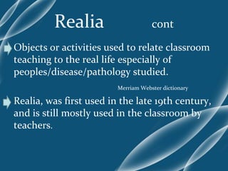 Instructional material- realia and epidiascope | PPTX