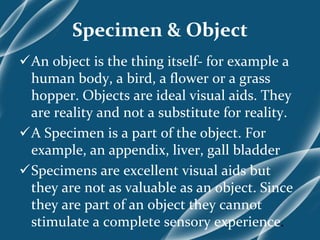 Instructional material- realia and epidiascope | PPTX