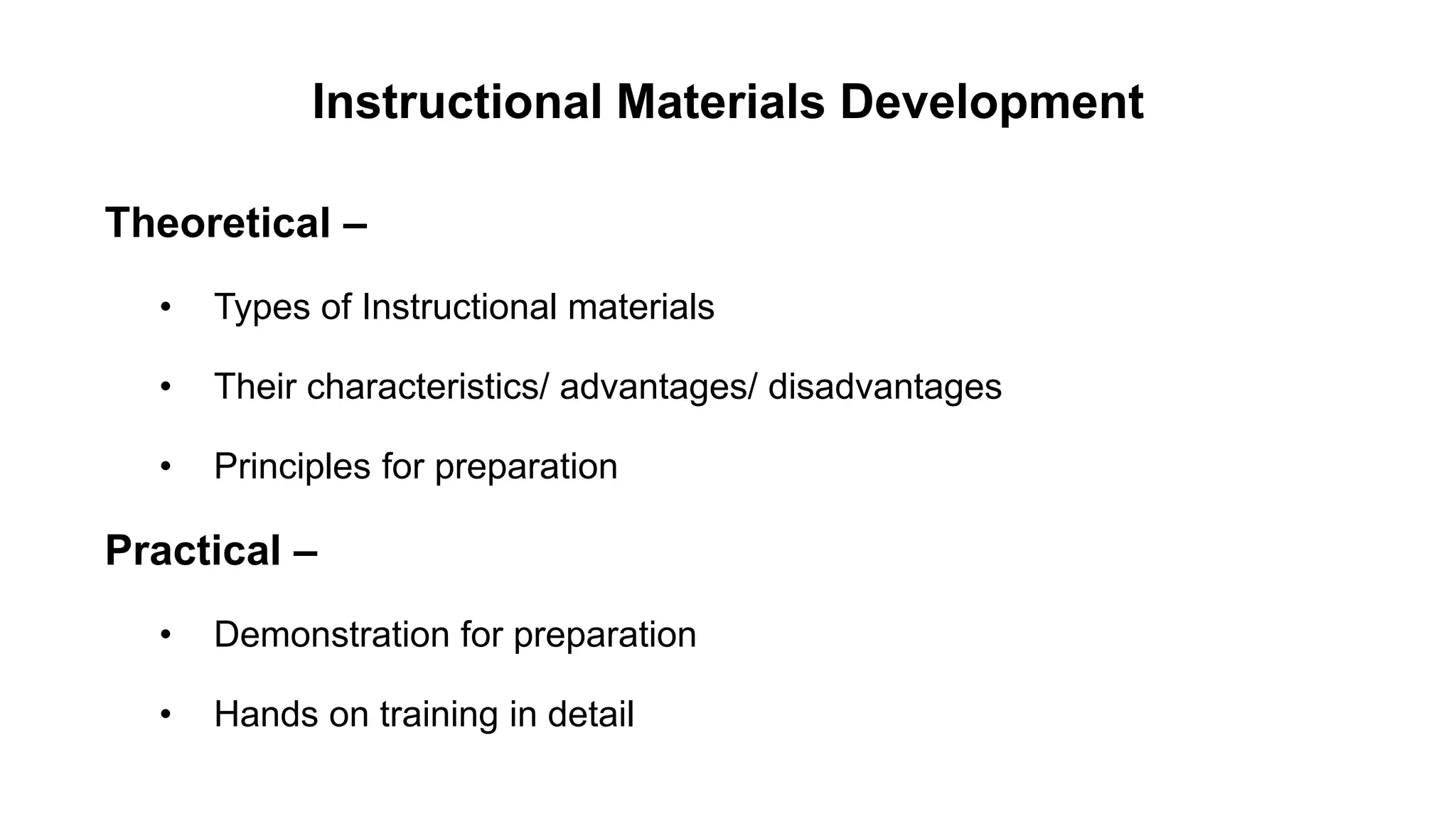 Instructional material development | PDF