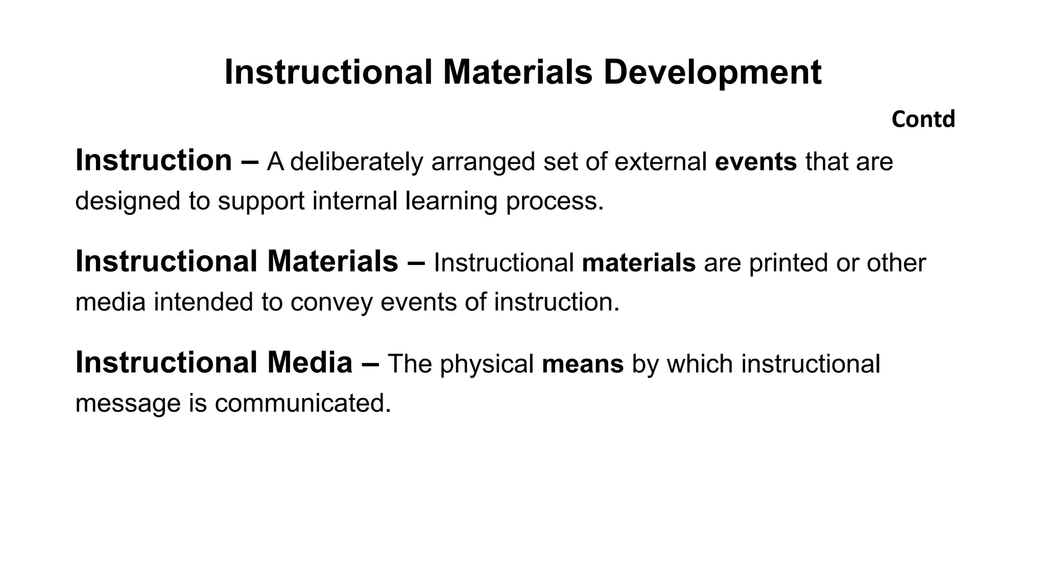 Instructional material development | PDF