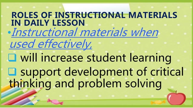 Instructional materials | PPT