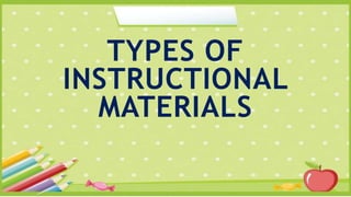 Instructional materials | PPTX
