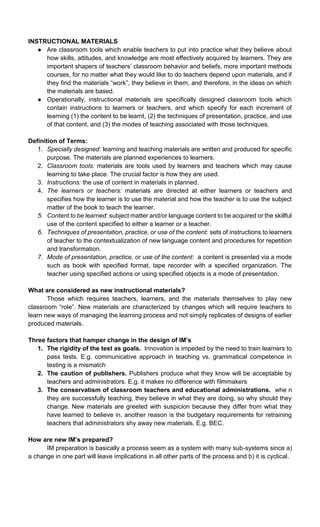 Instructional Materials.docx | Education