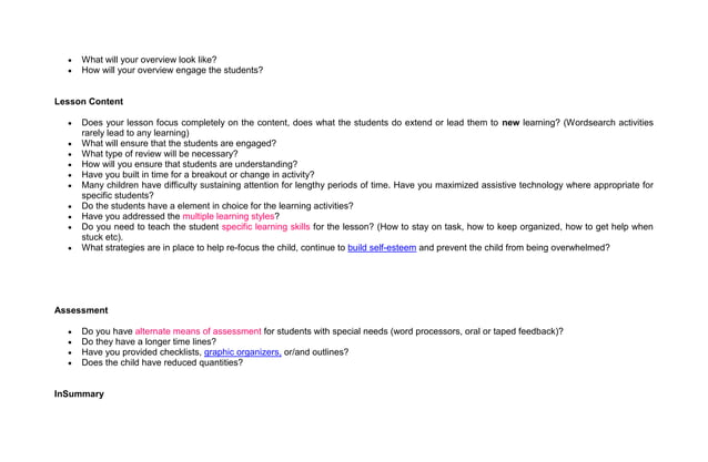 Instructional materials for sped | DOCX