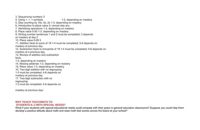 Instructional materials for sped | DOCX