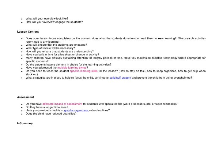 Instructional materials for sped