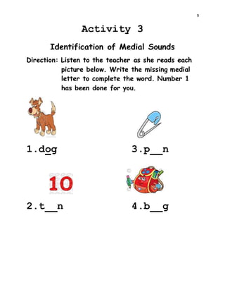 Instructional materials for Beginning Readers | DOCX