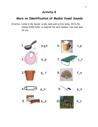 Instructional materials for Beginning Readers | DOCX