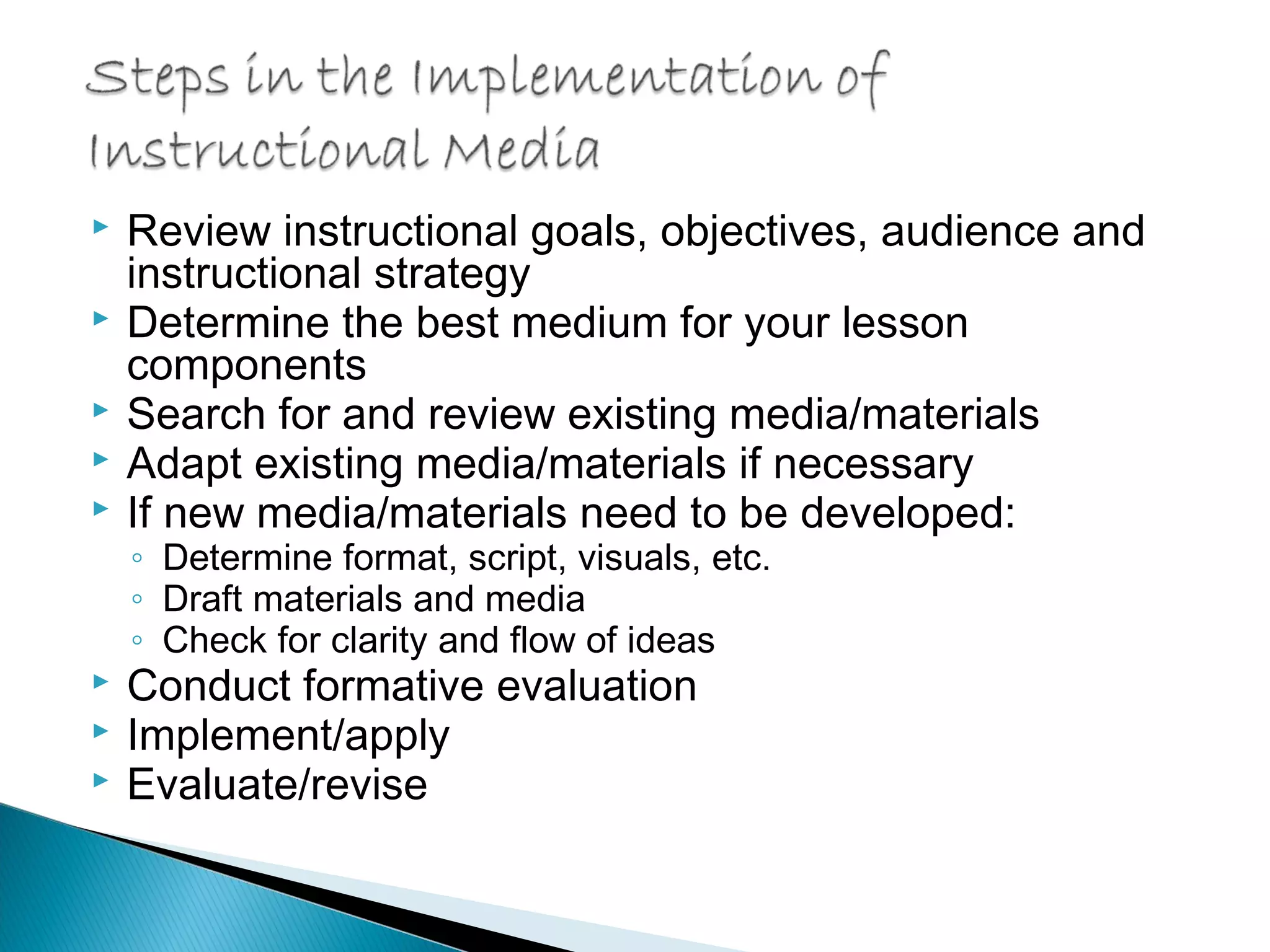 Instructional media | PPT
