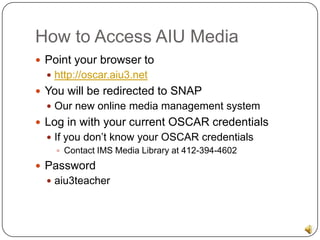 Instructional media services | PPTX | Technology & Computing