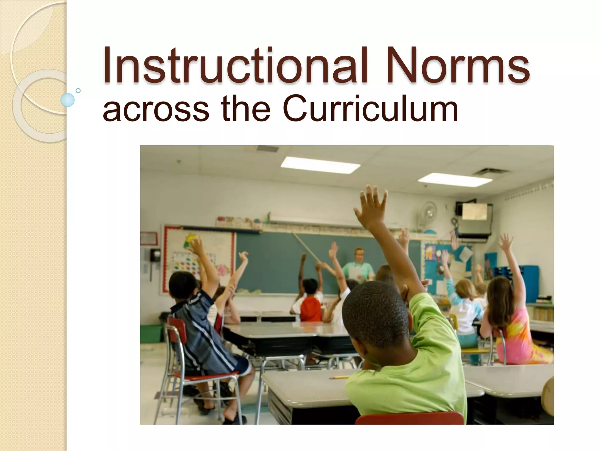 Instructional Norms Presentation | PPTX | Professional School ...