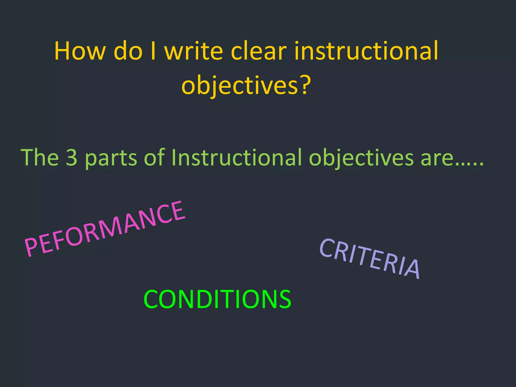 Instructional Objectives Pptx