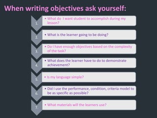 Instructional objectives | PPTX