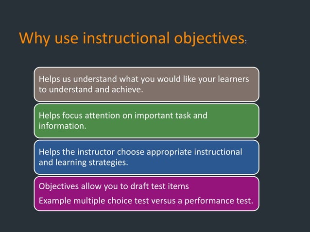 Instructional objectives | PPTX