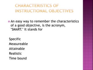 Instructional objectives | PPTX